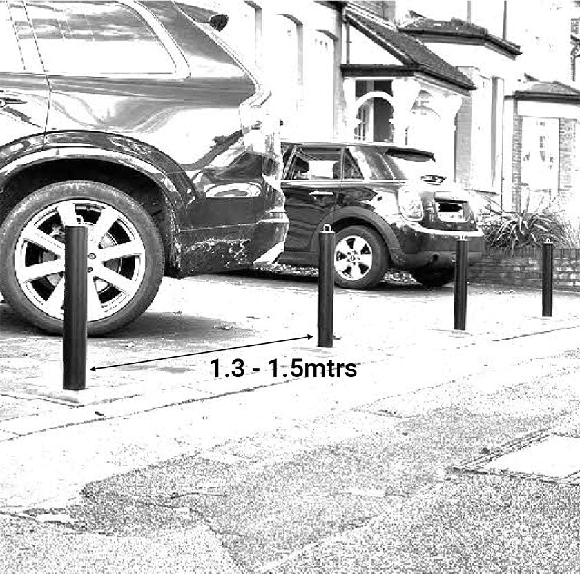 Bollard & Parking Post Spacing | Security Bollards Direct