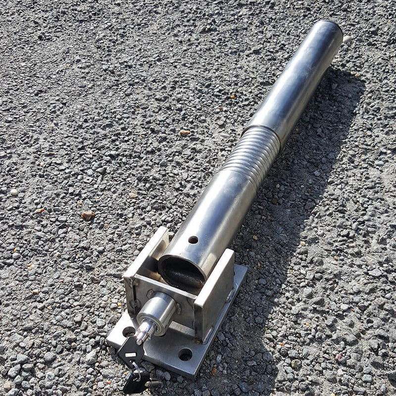 Flexible Stainless Steel Parking Post | Security Bollards Direct
