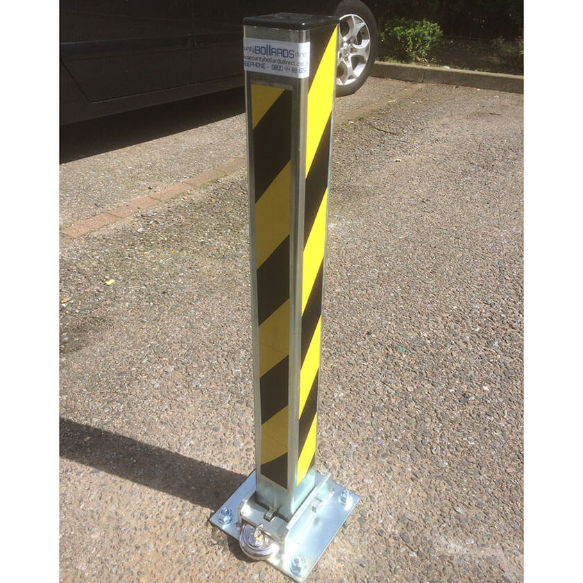 Fold Down Parking Posts | Security Bollards Direct